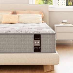 yuewanshun twin xl mattress 12 inch, hybrid xl twin mattress in a box, individual pocket springs with memory foam, medium firm, cooler sleep with pressure relief and edge support, 38"*80"*12"