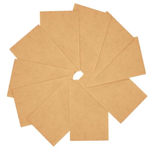 10 Pcs Brown Felt Sheets 7"x11.2" Felt Fabric for Crafts Squares Felt Fabric Sheets Thick Brown Fabric Non-Woven Felt Fabric for Halloween Christmas DIY Patchwork Sewing Craft Decorative Projects