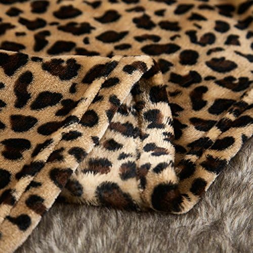 MERRYLIFE Leopard Throw Blanket Decorative Fleece Throw | Ultra-Plush Colorful Girls Boys | Couch Blanket Travel Lap | (40" 50", Cheetah)