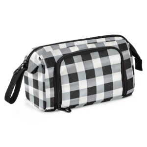 j joysay white black plaid pencil case large capacity pencil pouch for girls boys storage pen pouch journaling supplies for college students