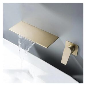 Wall Mounted Hidden Bathtub Faucet Hot and Cold Water Faucet Waterfall Spout 304 Stainless Steel,kitchen sink faucet