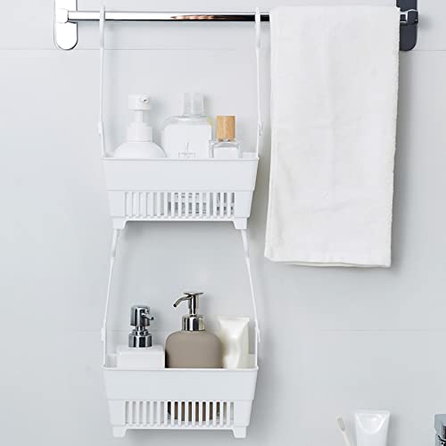 Montesy Storage Basket With Hanging Hook Household Shower Supplies