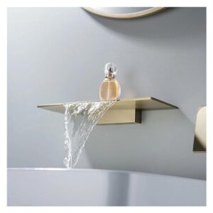 Wall Mounted Hidden Bathtub Faucet Hot and Cold Water Faucet Waterfall Spout 304 Stainless Steel,kitchen sink faucet