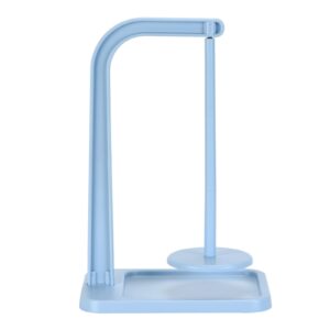 seyojn yarn holder for crocheting and knitting, yarn spinner with storage for needles, extra large space for more types of yarns, 1 spindle, material: abs plastic, light blue