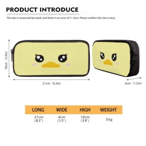 Ouhene Duck Pencil Case for Men Women,Large Capacity Pencil Box for Boys Girls,Pencil Case Pouch with Zipper for School Work Travel