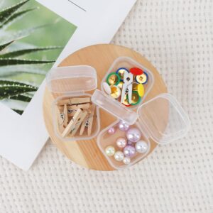 24 Packs Small Plastic Containers with Lids,Bead Storage,Bead Storage Containers,Small Plastic Containers,Sample Containers,Sticker Storage,Mini Storage Containers,Bead Box(1.37*1.37*0.7 In)