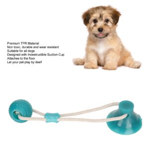 JOROBURO Suction Cup Dog Tug Toy, Teeth Cleaning Chewing Interactive Puppy Pull Toy for Yard Home, Rope Dog Toys Interactive Dog Toys for Small Medium Dogs(Green Ball Shape)