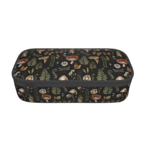 GVGOAGL Vintage Mushroom Witchcraft Pencil Case Organizer Big Capacity Pencil Pouch Stationery With Zipper School Supplies Pencil Bag For Girls Boys Office