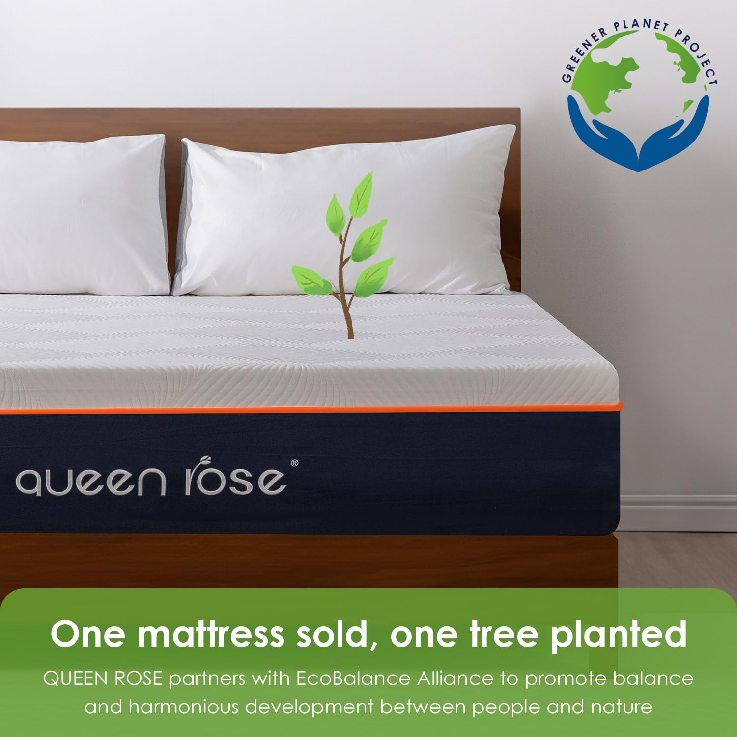 QUEEN ROSE Full Mattress, 10 Inch Full Memory Foam Mattress for Pressure Relief, Medium Firm Cooling Full Size Mattress in a Box, CertiPUR-US Certified