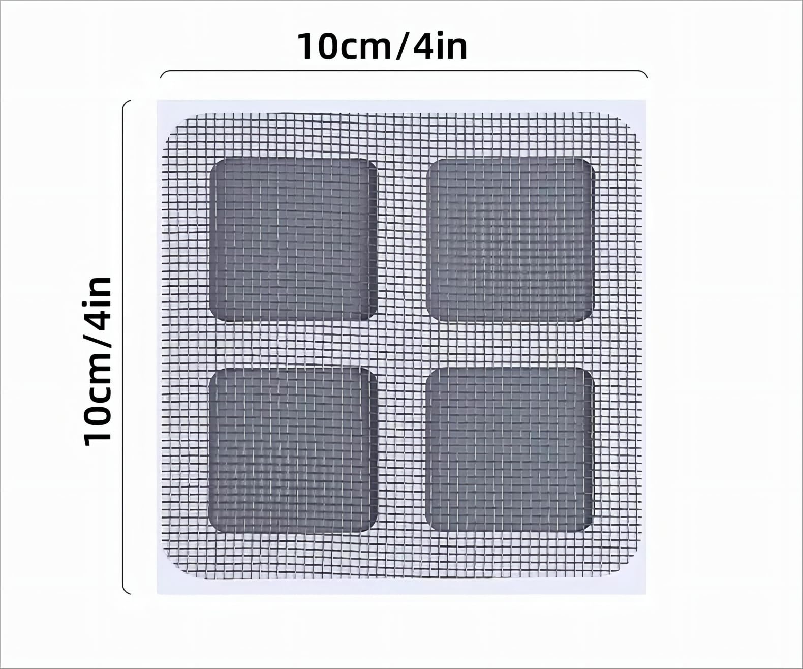 50 Pack,4" X 4" Disposable Shower Drain Cover Hair Catcher, Square Shower Drain Mesh Sticker,Disposable Floor Drain Sticker Suitable for Bathroom/Laundry/Bathtub/Kitchen/Sink/(50 PCS)