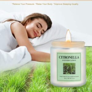 GITRANG 4 Pack Citronella Candle Set, 30 oz 200 Hour Home Aromatherapy Jar Candles, Long Lasting Aromatherapy Candles for Bedrooms Yoga Rooms Lounges Gardens Patios Balconies and Camping