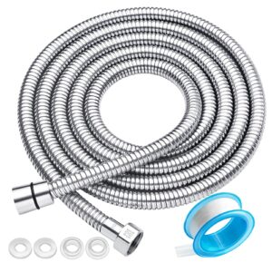 wteetb shower hose extra long 100 inches, 304 stainless steel handheld shower head hose replacement, flexible hose attachment, toilet hose for bidet sprayer 8.3 feet