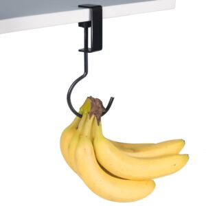 Adjustable Banana Holder for Cabinet, No Drilling No Gluing Metal Hanger for Home and Kitchen (1Pack)