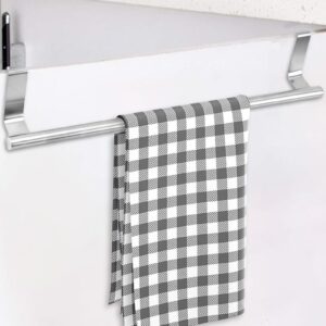 Towel Hanger for Door - Over the Door Hook Rack for Bathroom or Kitchen | Stainless Steel Towel Holder, Space Saving Organizer, Stainless Steel Household Towel Rack, Rustproof No Drilling Towel Hanger