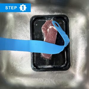 Generic Thaw Belt - Thaws frozen meat Faster & 100% Safer - Thaws in minutes instead of hours, Blue, 17 inches.