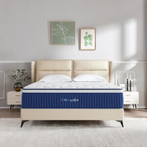 Chiusyufuk Full Mattress,12 Inch Full Size Mattress in a Box,Single Bed Mattress with Memory Foam and Pocket Spring,Ergonomic Design & Pressure Relief,Medium Firm Mattress,54"*75"*12"