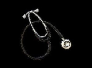 ekla classic dual head stethoscope, black