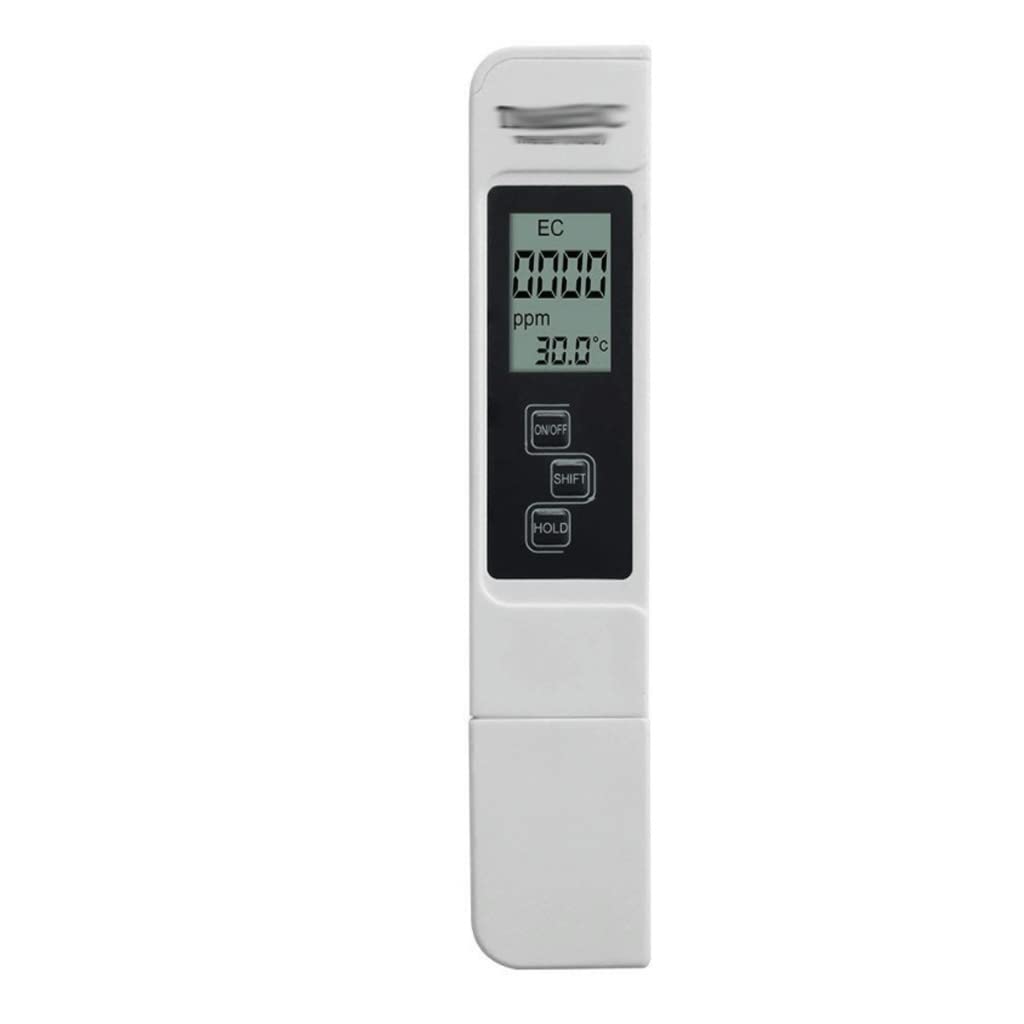 NANZANG Digital Water Quality Tester TDS EC Meter Range 0-9990 Multifunctional Water Purity Temperature Meter TEMP PPM Tester