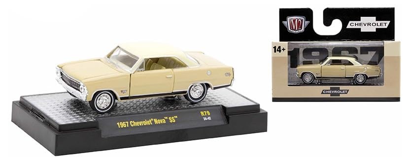 M2 Machines Detroit Muscle 1/64 Scale Diecast 32600-79 1967 Chevy Nova SS R79 24-42