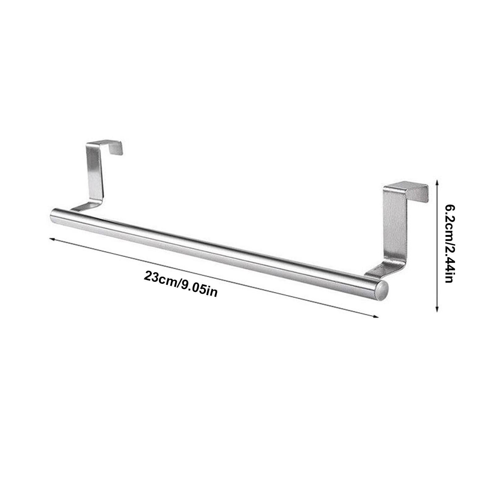 Over The Door Towel Rack - Stainless Steel Over Door Towel Rack Bar Holders for Fit On Over Cabinet | Kitchen Cabinet Towel Holder | Door Hanger Hooks for Hanging, Bathroom