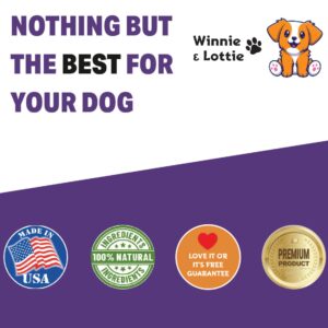 Winnie & Lottie Natural Dog Sleep Aid | Sleep Aid for Dogs | Dog Melatonin | Promotes Deep, Restful Sleep in Dogs | Melatonin for Dogs | Dog Anxiety Relief | Calming for Dogs | Dog Calming | 1 fl oz