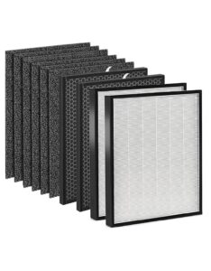 miloidea 10 pack 3000 true hepa replacement filters compatible with 3000,3000m,3000pro air purifier, 2 true hepa, 2 activated carbn & 6 extra carbn pre-filters(2+2+6), 3000 accessory, not for 3500