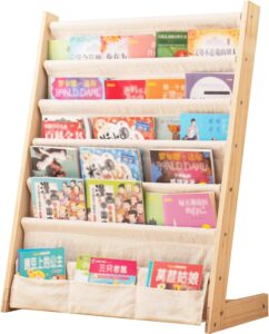 warebro (upgraded new english manual) november 2024,wooden toddler book shelf organizer - wooden kids book case storage - kids easy to reach bookshelf for nursery, bedroom, playroom, classroom