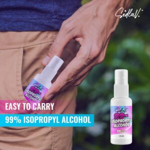 SEDLAV 99% Isopropyl Alcohol Spray Bottle, 99% Isopropyl Alcohol Sprayer, Isopropyl Alcohol Spray Bottles Small, Isopropyl Alcohol 99 Percent Small Bottle, Isopropyl Alcohol Travel Size (2)