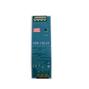 TorqCali EDR-150-24 150W 24V 6.5A Single Output Industrial DIN Rail Power Supply, Constant Current Limiting, Overload & Overvoltage Protection