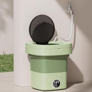 portable mini washing machine travel small washer capacity 15l/3.96gal wash and drain cycle combo foldable clothes washer(15l/3.96gal)