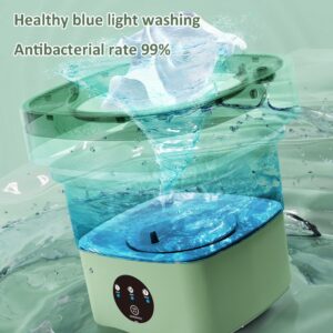 Portable Mini Washing Machine Travel Small Washer Capacity 15L/3.96GAL Wash And Drain Cycle Combo Foldable Clothes Washer(15L/3.96GAL)