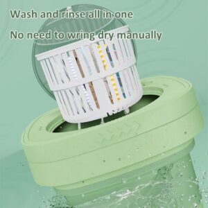 Portable Mini Washing Machine Travel Small Washer Capacity 15L/3.96GAL Wash And Drain Cycle Combo Foldable Clothes Washer(15L/3.96GAL)