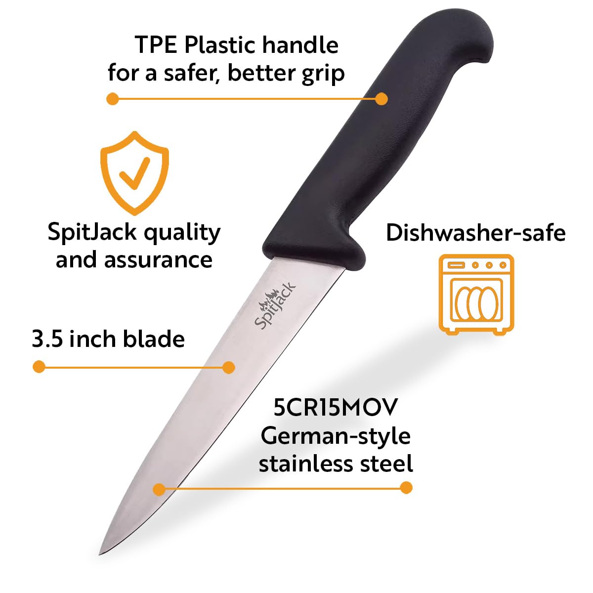 SPITJACK 3.5 Inch Paring Knife (Two-Pack)