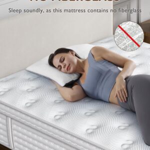 BedStory Full Mattress - 12 Inch Hybrid Mattress in a Box - Individual Pocket Springs and Memory Foam for Pressure Relief and Motion Isolation, CertiPUR-US