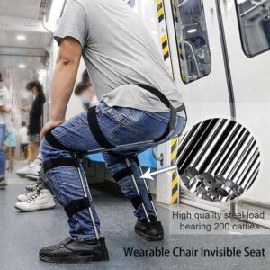 Wearable Chair Invisible Seat, Expensive but Invisible Magic Chair, Portable Folding Invisible Magic Seat, Wearable Chair Invisible Magic Seats, Chairless Wearable Invisible Chair