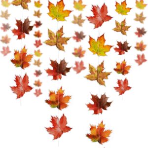 8pcs fall garland maple leaf hanging decor banner backdrop streamer thanksgiving decorations fall themed party baby shower bridal shower wedding