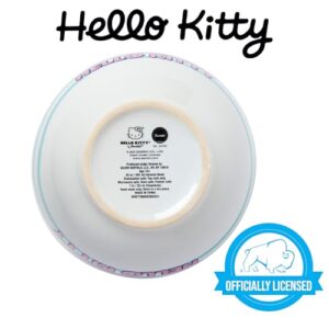 Silver Buffalo Sanrio Hello Kitty Ceramic Ramen Bowl with Chopsticks, 20 Ounces