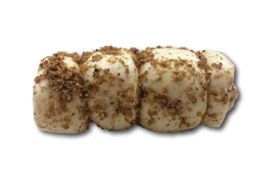 Top Dog Chews – 6” Variety 3 Pack, 1 Roasted Buffalo Beef Cheek Roll, 1 with Bully Dust Sprinkles, and 1 Chicken Wrapped.