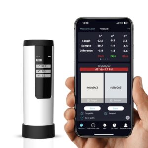 portable colorimeter, d/8 structure,8mm caliber,universal colorimeters for various industries,massive storage of data,supporting app and computer software