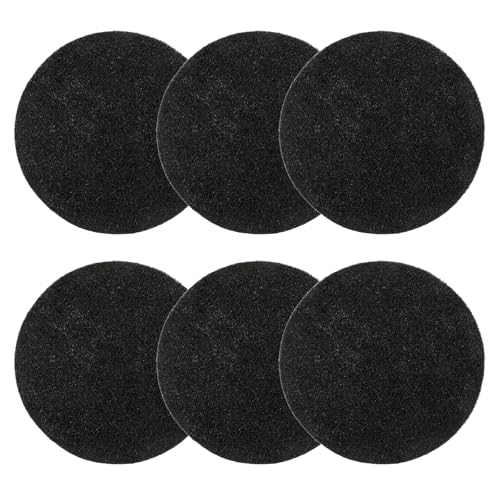 6 Pack Charcoal Filters for Kitchen Compost Bin, Compost Filters for Countertop Bin Pail Replacement, Activated Charcoal Home Bucket Refill Sets, Round 6.7 Inch