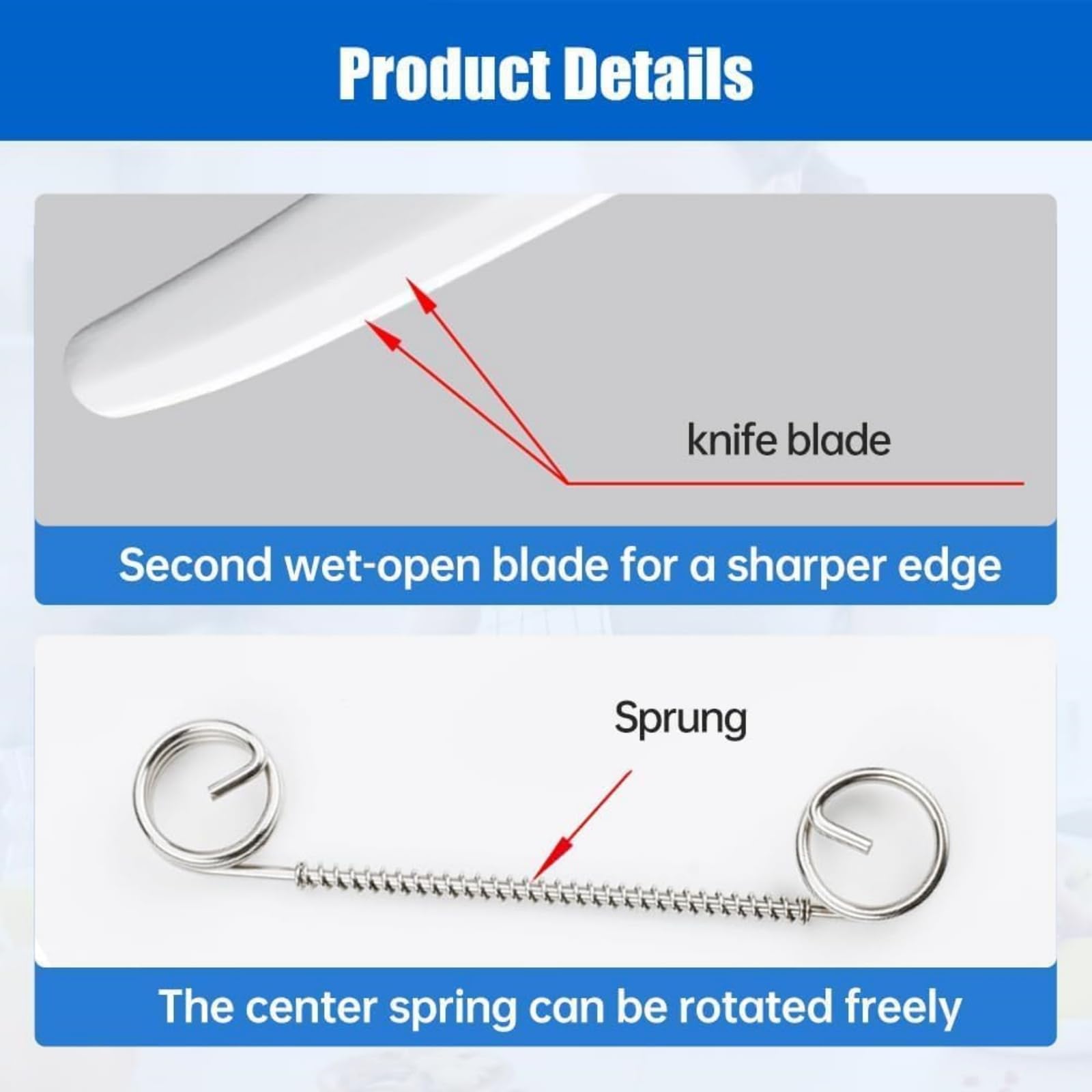 Generic Quick Slicing Knife, 2024 New 3 in 1 Multifunctional Fruit Peeling Knife with Removable Spring, Kitchen Household Sharp Stainless Steel Fruit and Vegetable Fruit Slicing Knife (1)