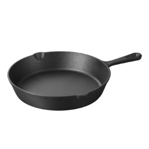 swiflon cast iron skillets non-stick frying pans griddle egg pan round indoor/outdoor,stove, bbq, grill cookware，8 inch