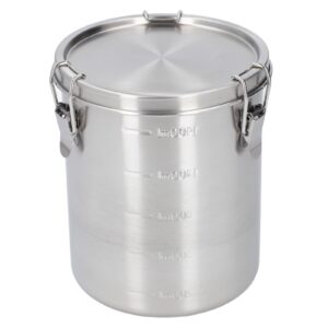 fabater food storage container, airtight pet food storage containers with lid, large capacity stainless steel dog treat jar, leakage proof storage 5.5 pounds / 3.5 pounds of food