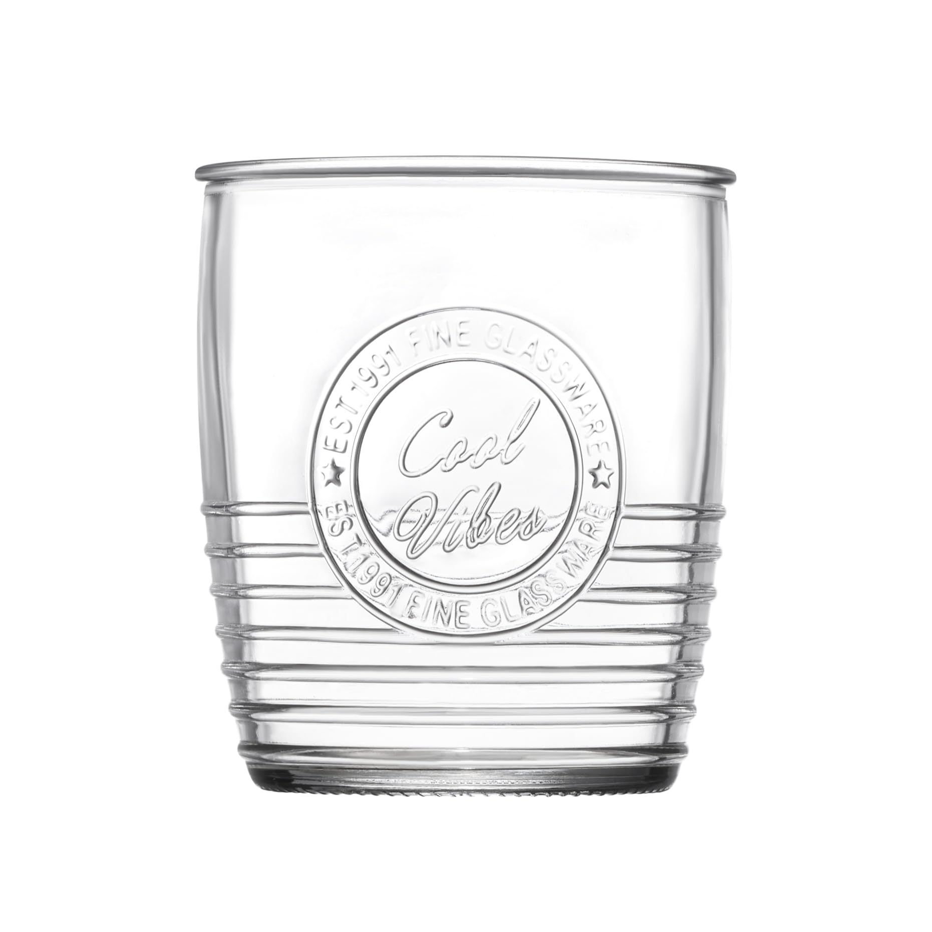 Le'raze Set of 8 Original Mason Drinking Glasses 4-18oz. Highball Tumbler Glasses, and 4-13oz. Whiskey Glass Cups for Everyday Home Use, Water, Beer, Juice, Cocktail.