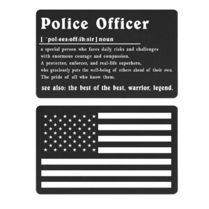 tgcnq police officer gifts - police officer engraved wallet card - gifts for police officers men women police academy graduates