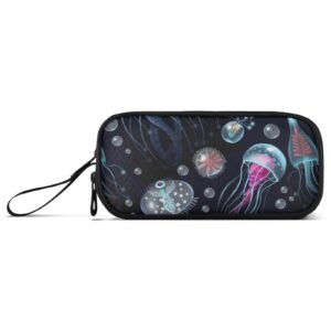 j joysay jellyfish pencil case pouch big capacity pencil bags with zipper portable pencil box large art bags for school college office travel