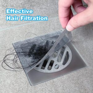 120 Pcs 4" X 4" Disposable Shower Drain Hair Catcher, Bathroom Drain Hair Catcher,Drain Mesh Cover, Drain Mesh Strainer. Suitable for bathrooms, Laundry Rooms, bathtubs, Kitchens, Sinks