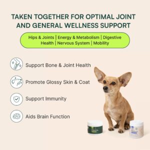 Wuffes Hip and Joint Supplement for and 23-in-1 Multivitamin Bundle for Dogs (Small & Medium Breed)