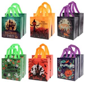 bahaby 12pcs halloween treat bags large gift bags with handles trick or treat bags for kids halloween party favors