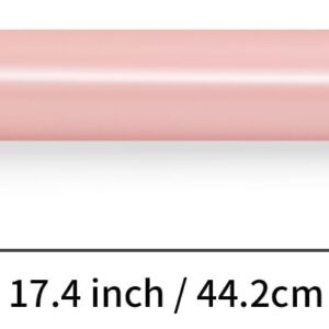 CAMKUZON Pink Matte Wrapping Paper Roll - Solid Color Pearly-Lustre Pink Gift Wrap Paper for Wedding, Birthday, Christmas, Holiday, Baby Shower - 17.4 Inch